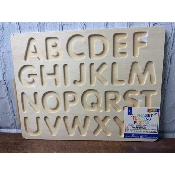 Target | Toys | Wooden Letter Alphabet Tracing Puzzle Preschool ...